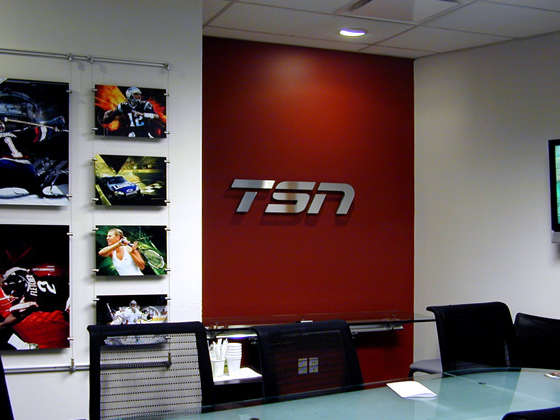 Wall Office Sign - Lobby Signage for TSN The Sports… | ArtSigns®