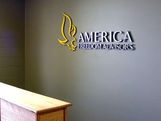 Metal Corporate Logo Sign - Office Lobby Reception Wall | ArtSigns®