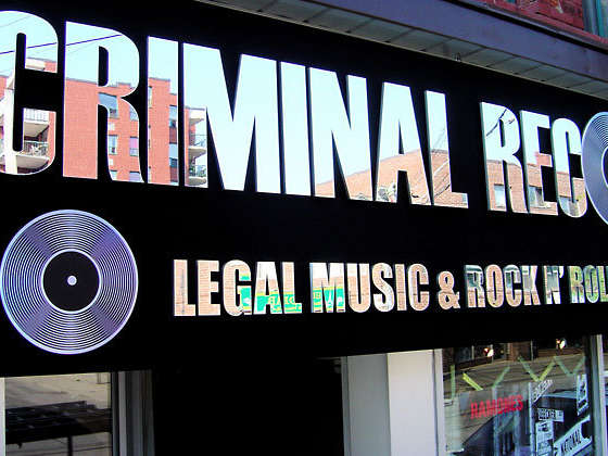 Criminal Records, 3d corporate mirror sign | ArtSigns®