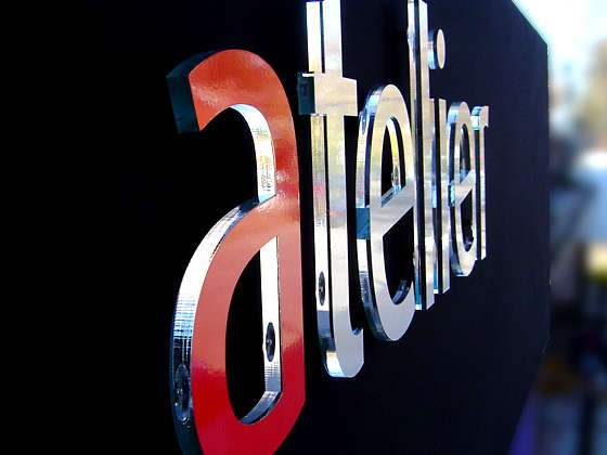 3d retail sign for corporate logo on acrylic aluminum film | ArtSigns®