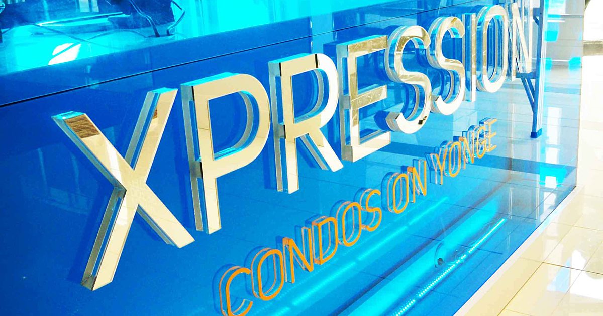 Feature Wall Signs and Decor for XPRESSION Condo | ArtSigns®