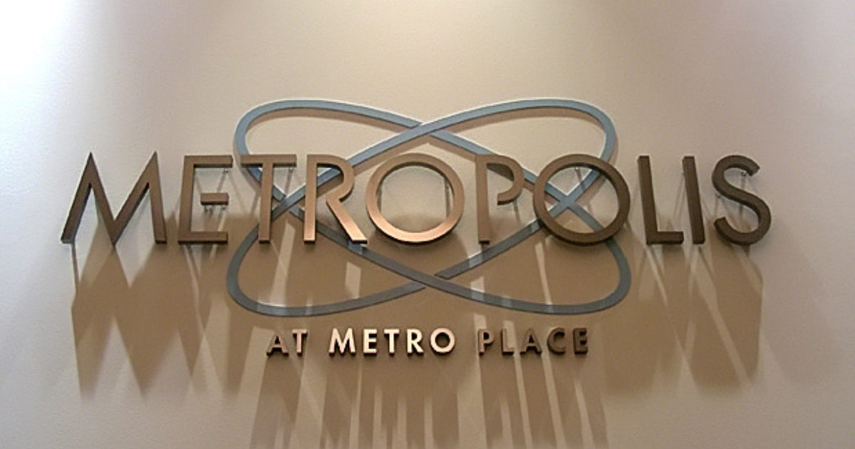 Office Design 3d Sign - Condo Metal Lobby Signage | ArtSigns®
